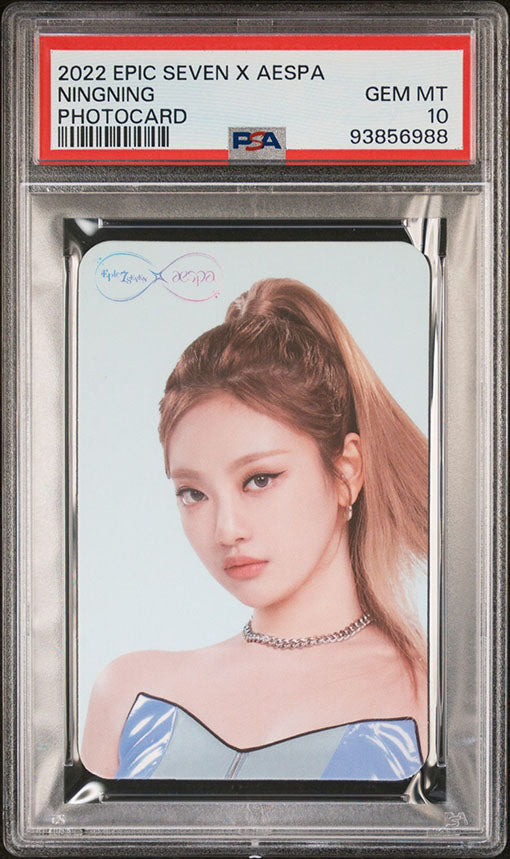 NINGNING 2022 EPIC SEVEN X AESPA RARE PHOTOCARD GEM MINT PSA 10 – KPOPGRADED.COM